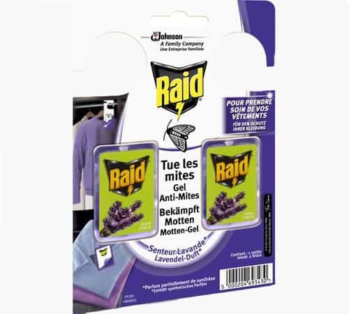 Raid Gel anti-mites textiles lavande | Avis & Prix